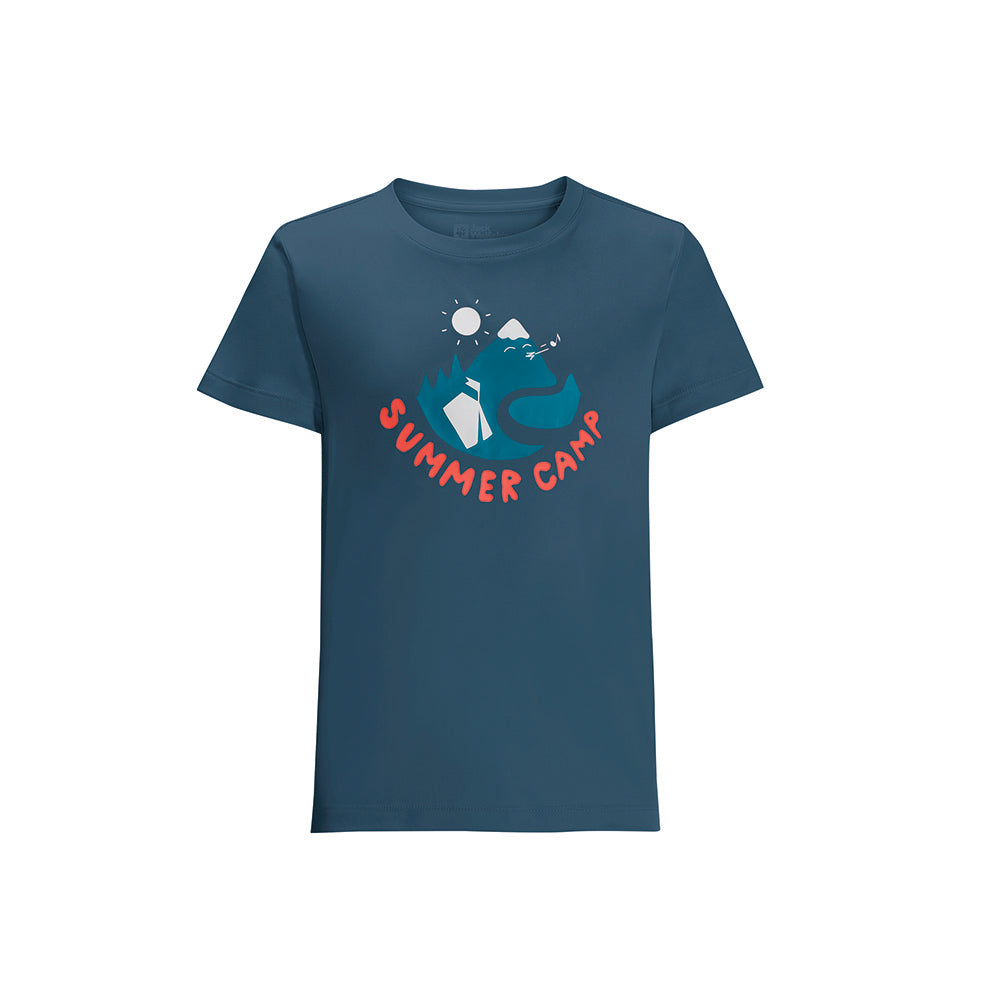 Jack Wolfskin Kids Summer Camp T-shirt (Dark Sea) – Little Adventure Shop