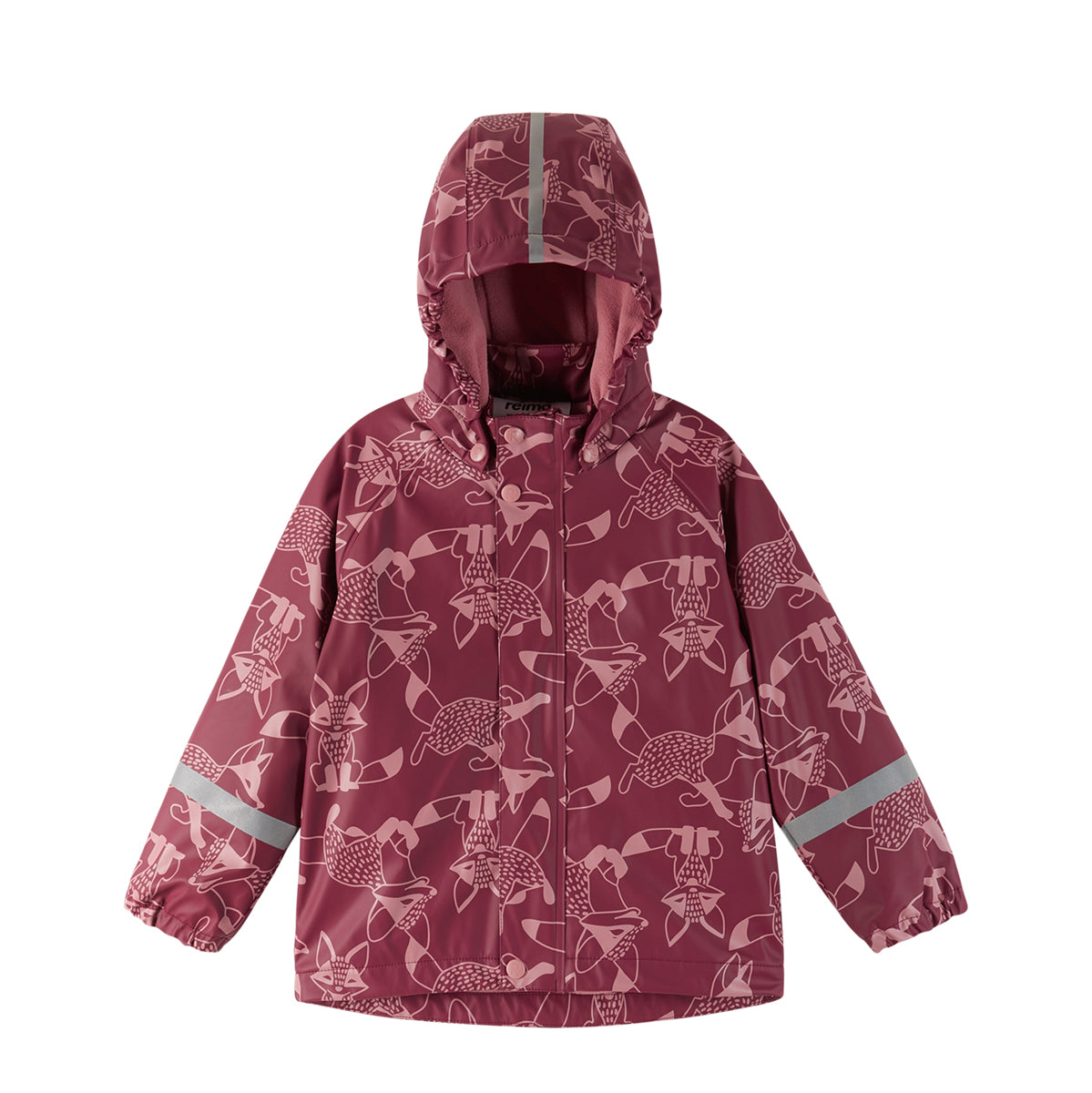 Reima Koski Kids Fleece Lined Waterproof Jacket (Jam Red) – Little ...