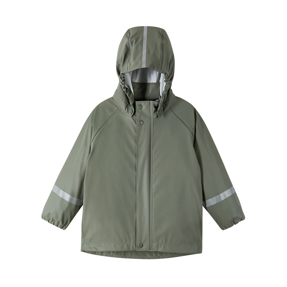 Reima Lampi Kids Waterproof Jacket (Greenish Grey) – Little Adventure Shop